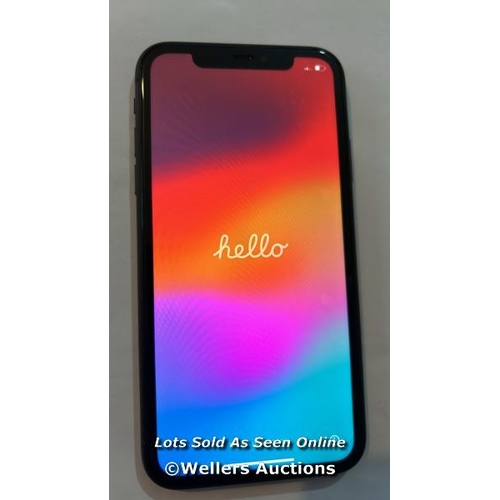APPLE IPHONE 11 / MODEL NO: A2111 / BLACK / 64GB / SERIAL NO ...