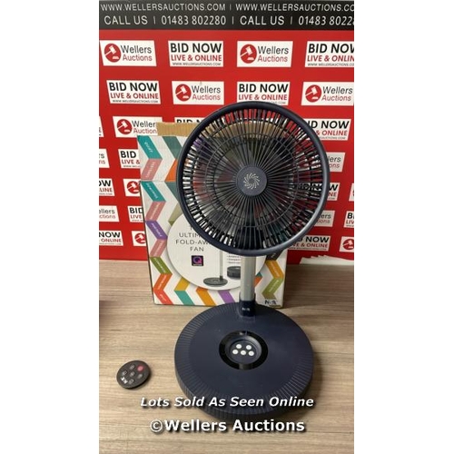 NSA ULTIMATE FOLDING FAN WITH REMOTE CONTROL, FFDC-24RC / POWERS UP ...