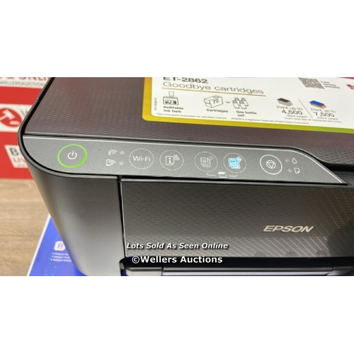 EPSON ECOTANK ET-2862 PRINTER / POWERS UP / MINIMAL SIGNS OF USE / E55
