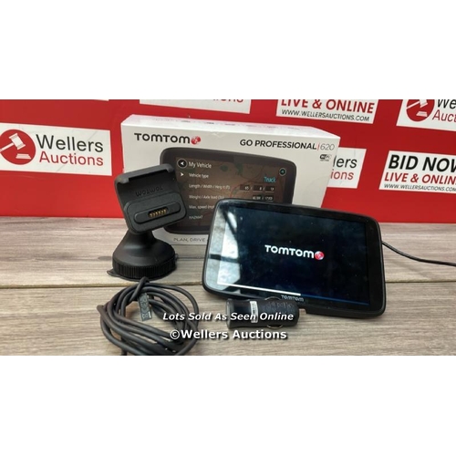 TOMTOM TRUCK SAT NAV GO PROFESSIONAL 620 WITH EUROPEAN MAPS AND TRAFFIC ...
