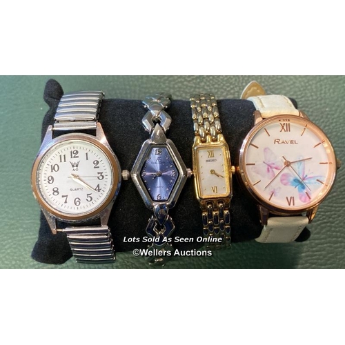 WATCHES X4 INC. SEIKO, AS CHALISSON, AG QUARTZ AND RAVEL