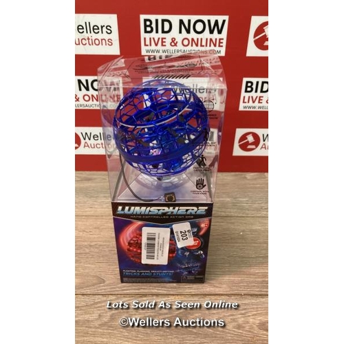 HOVERSTAR LUMISPHERE FLYING ORB WITH LED LIGHTS / POWERS UP / MINIMAL ...