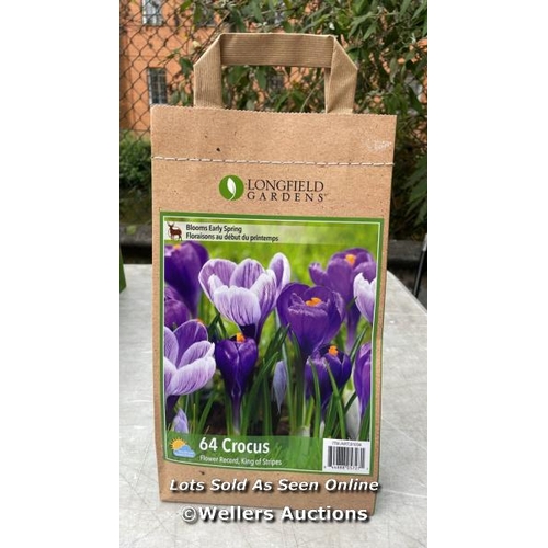 LONGFIELD GARDENS BULBS - X64 CROCUS - NEW / D27