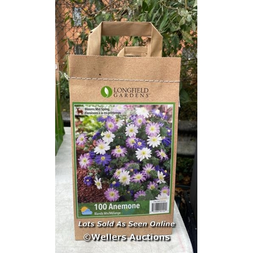 LONGFIELD GARDENS BULBS - X100 ANEMONE - NEW / D28