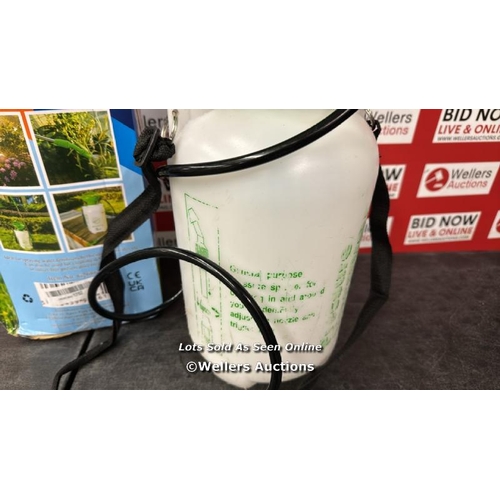 ARMO GARDEN SPRAYER 5 LITRE PRESSURE SPRAYER PUMP ACTION, WEED KILLER ...