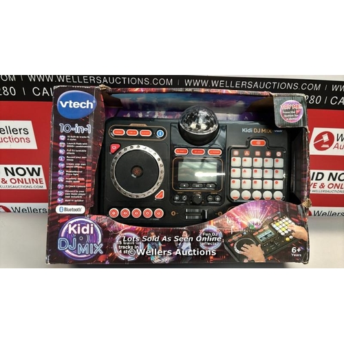 VTECH KIDI DJ MIX (BLACK), TOY DJ MIXER FOR KIDS WITH 15 TRACKS AND 4 ...