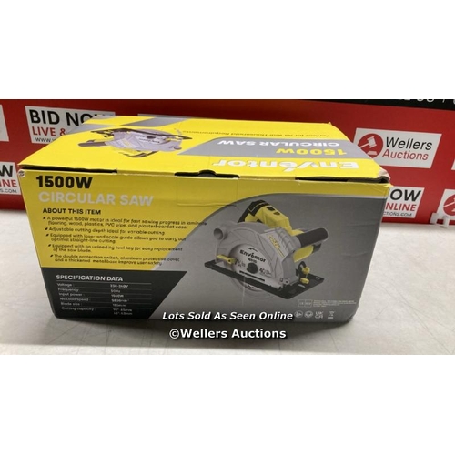 ENVENTOR CIRCULAR SAW, 1500W 5500RPM ELECTRIC CIRCULAR SAWS WITH LASER GUIDE, MAX CUTTING DEPTH 65MM
