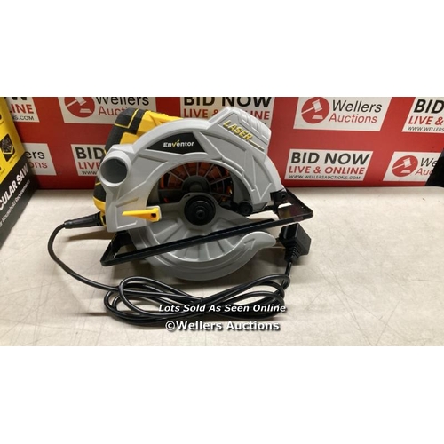 ENVENTOR CIRCULAR SAW, 1500W 5500RPM ELECTRIC CIRCULAR SAWS WITH LASER GUIDE, MAX CUTTING DEPTH 65MM