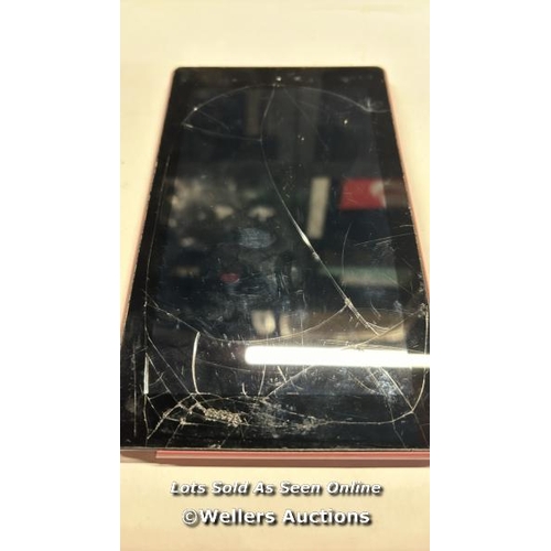 PRE OWNED AMAZON IPAD/ MODEL M8S26G/ LIGHT RED/ GOOGLE LOCKED - DISPLAY ...