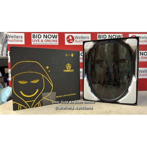 MEGOO LED MASK WITH APP BLUETOOTH PROGRAMMABLE CUSTOMIZED,LED ...