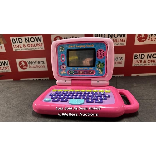 LEAPFROG 2 IN 1 LEAPTOP TOUCH LAPTOP, PINK, LEARNING TABLET FOR KIDS ...