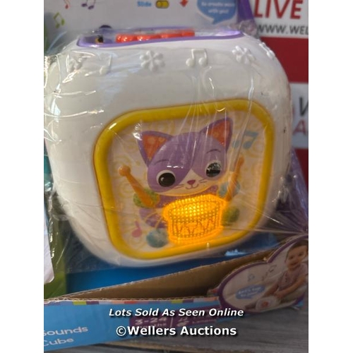 VTECH BABY SENSORY SOUNDS MUSICAL CUBE,INTERACTIVE BABY TOY WITH ...