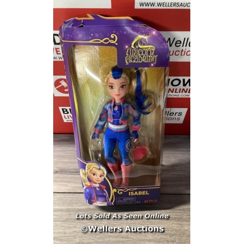 UNICORN ACADEMY, ISABEL DOLL WITH HIGHLIGHTED HAIR, 5 FASHION ...