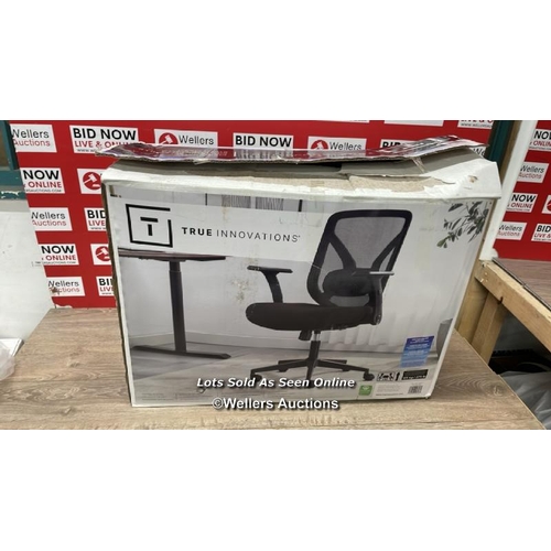 TRUE INNOVATIONS MESH OFFICE CHAIR WITH FLIP UP ARMS / P10