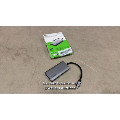 BELKIN USB C 4-IN-1 MULTIPORT ADAPTER (WITH 4K HDMI, USB-C 100W PD PASS ...