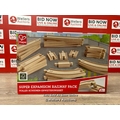 HAPE E3707 SUPER EXPANSION RAIL PACK - WOODEN TRAIN TRACK ACCESSORIES FOR 3 YEARS TO 10 YEARS, 24PIE