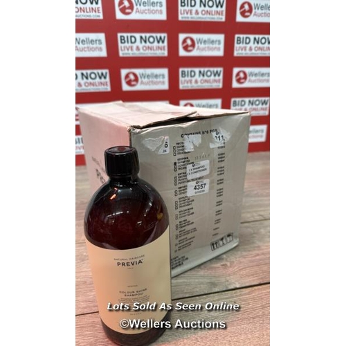6X NEW PREVIA ITALIAN NATURAL HAIRCARE - COLOUR SHINE SHAMPOO AND ...