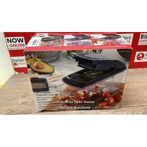 MIU VEGETABLE CHOPPER / APPEARS NEW IN OPEN BOX / SEE IMAGES / D33