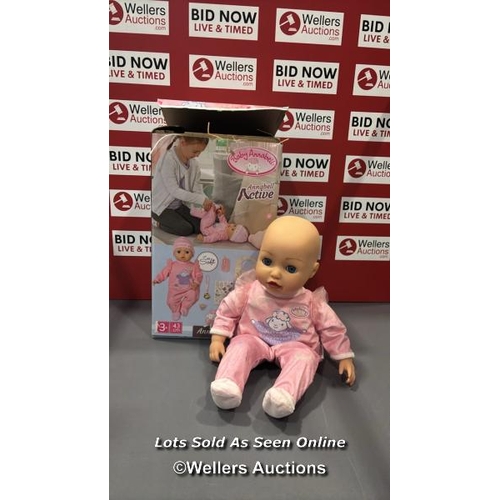 BABY ANNABELL ACTIVE ANNABELL 709900-43CM DOLL WITH SOFT CUDDLY BODY ...