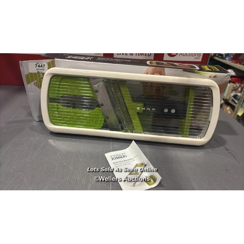 JOSEPH JOSEPH MULTI-GRIP KITCHEN MANDOLINE, ADJUSTABLE FRUIT AND ...