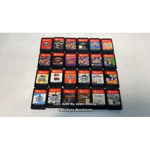 BAG OF NINTENDO SWITCH GAME CARD X24 INC. SUPER MARIO PARTY, LUIGI'S ...
