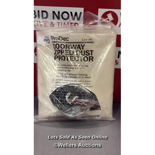 PRODEC ZIPPED DOORWAY DUST PROTECTOR HEAVY DUTY TRANSPARENT POLYTHENE ...