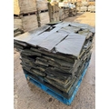 Approx 15sq m Welsh slate paving, reclaimed from the Roman Catholic ...
