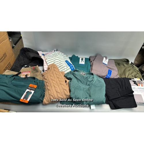 SELECTION OF LADIES AND GENTS NEW AND AS FOUND CLOTHING INCL. UNDER ...