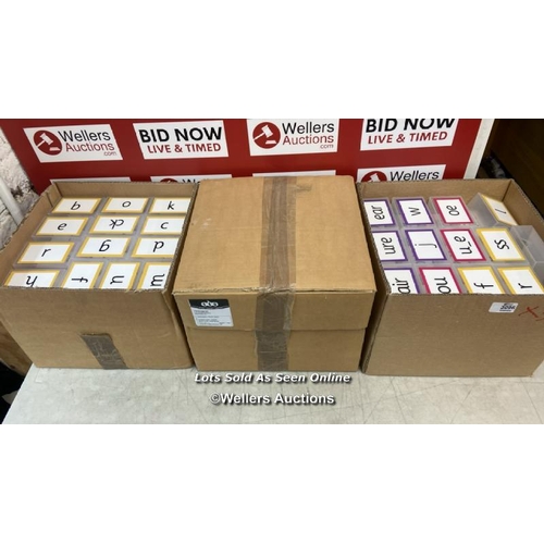 3X BOXES OF PHONICS BOXES / SEE IMAGES / 12