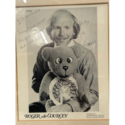 Comedy / Ventriloquists - Three framed signed photos; Roger de Courcey ...