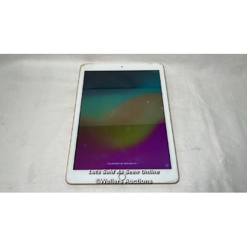 APPLE IPAD 6TH GEN/A1893/ GOLD/128GB/ IMEI-F9FXMDCQJMVT (I-CLOUD UNLOCKED)