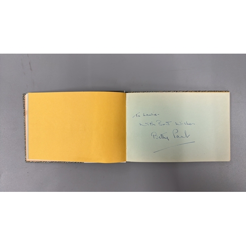 A small multi signed autograph book, autographs include Norman Wisdom ...