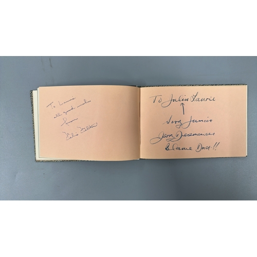 A small multi signed autograph book, autographs include Norman Wisdom ...