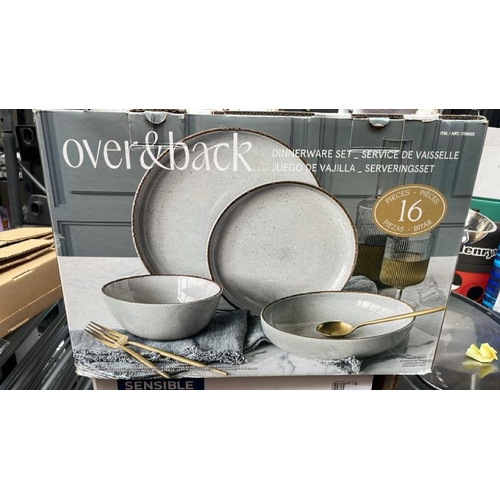 OVER & BACK STONEWARE DINNERWARE SET