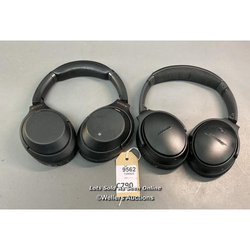 X2 HEADPHONES INC. BOSE - FOAM DAMAGED, SONY WH-1000X M3