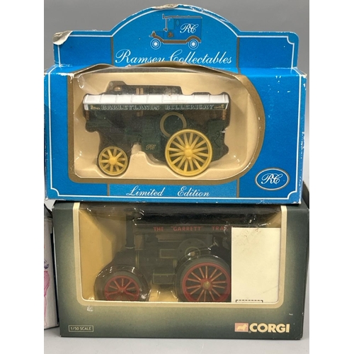 Boxed group of model steam engines including Corgi 80301 Garrett 4CD ...