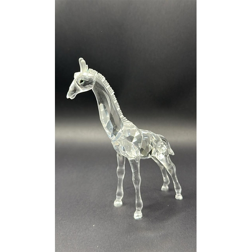 Swarovski Silver Crystal Giraffe figurine,14cm high, part of the ...