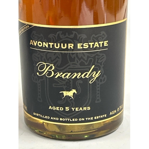 Avontuur Estate Brandy aged 5 years, limited edition bottle number ...