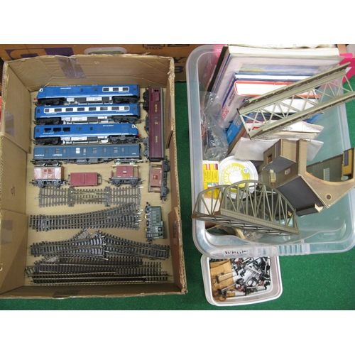 Five boxes of Triang, Hornby, Lima and Playcraft OO scale model railway ...