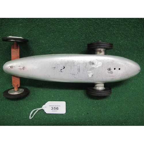 Bespoke streamlined tether car of metal construction with engine - 11.5 ...
