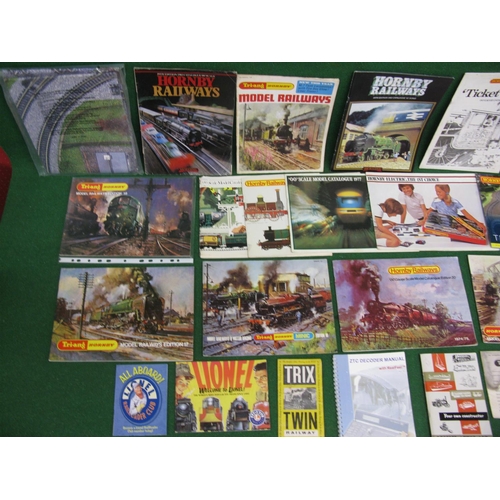 Quantity of model railway catalogues, instructions and track plans from ...