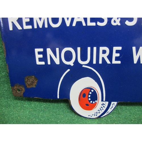 Enamel removal lorry shaped advertising sign for Pickfords Removers And ...
