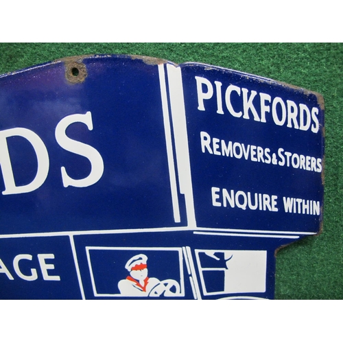 Enamel removal lorry shaped advertising sign for Pickfords Removers And ...