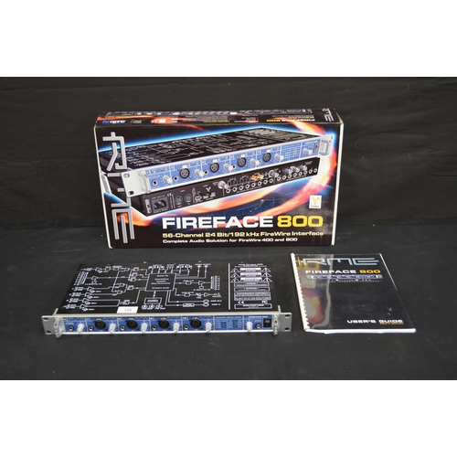 RME Fireface 800 firewire interface with original box and manual (Sold ...