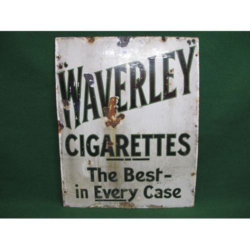 Enamel advertising sign for Waverley Cigarettes, The Best - In Every ...