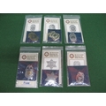 Six Gode replica United States Police Forces badges, made of metal each ...