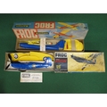 Two boxed Frog ready to fly rubber powered plastic aeroplanes to ...