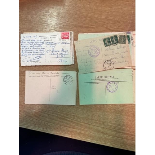 French Postmarks - All of Mont St Michel with cachets (28) (PC)