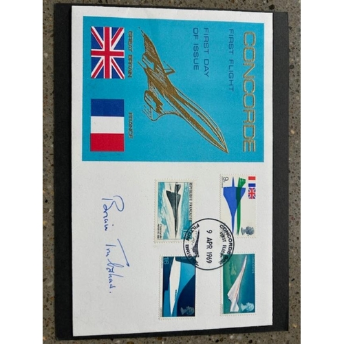 Autographs - Brian Trubshaw, Concorde Test Pilot on 1969 First Flight ...