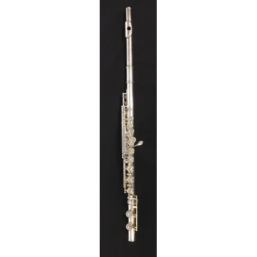 Silver plated Moyse model Boehm system flute, stamped Monopole (in ...